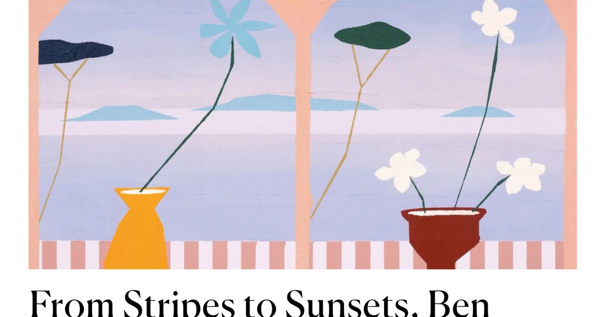 From Stripes to Sunsets, Ben Arpéa Paints Vibrant Memories in New Paris ...